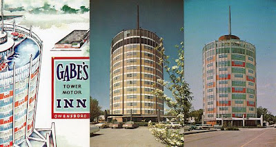 Kentucky Travels: Old Postcards: Gabe's Tower in Owensboro