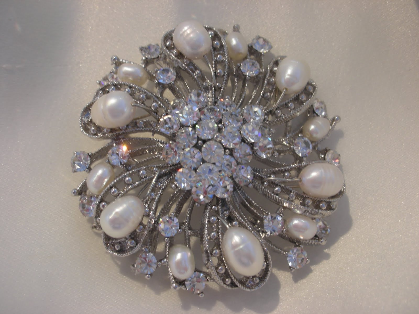 Everything But The Dress: Custom Wedding Day Jewelry - Brooches