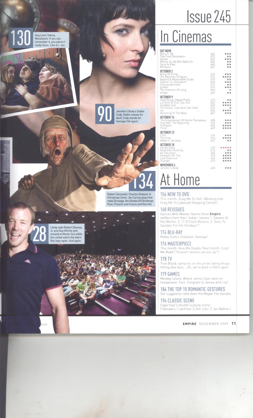 Media GCSE Resources: Empire Magazine Contents Page - Clash of the Titans