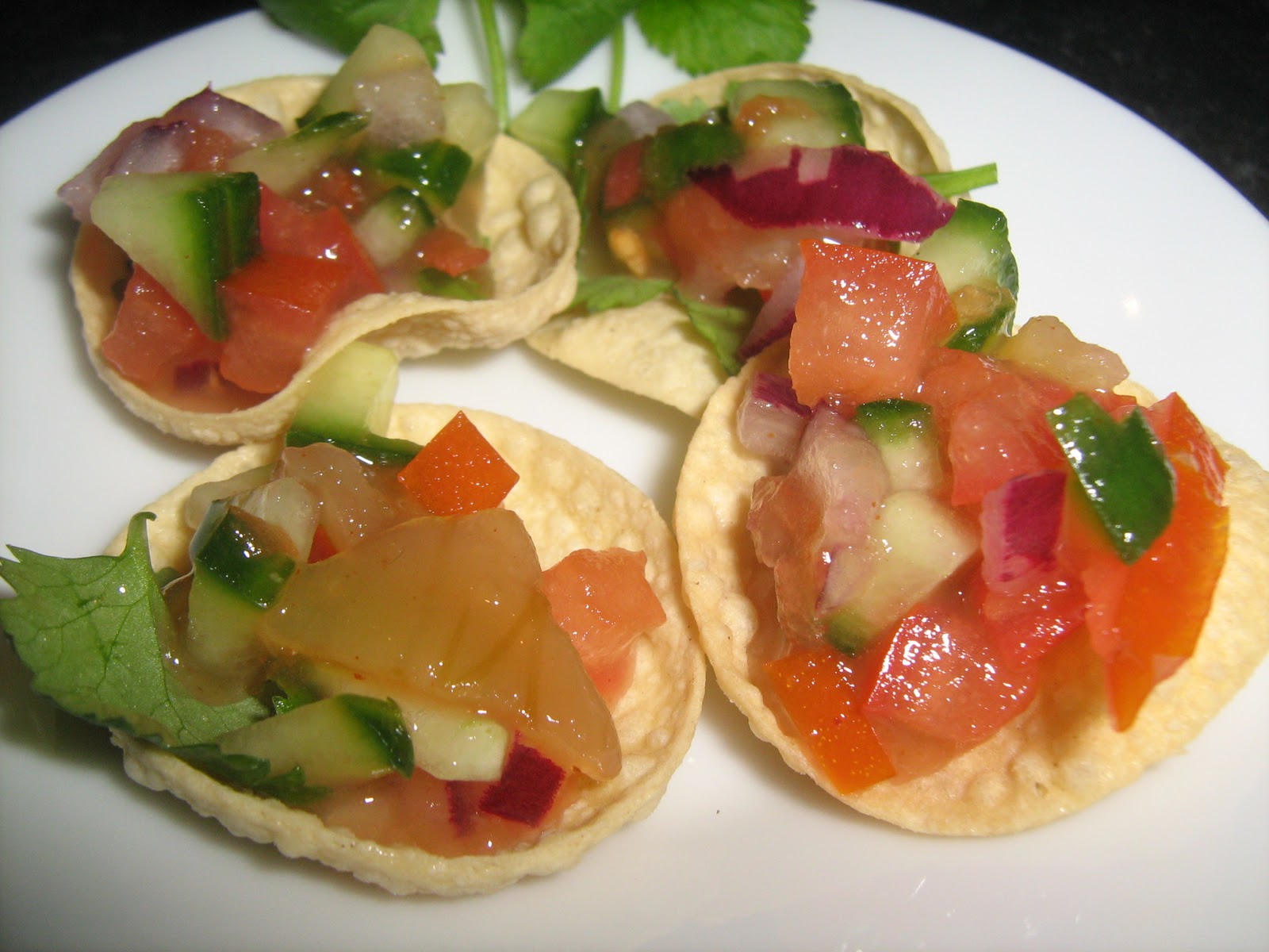 Daily Delights: Mini Poppadom Canapes