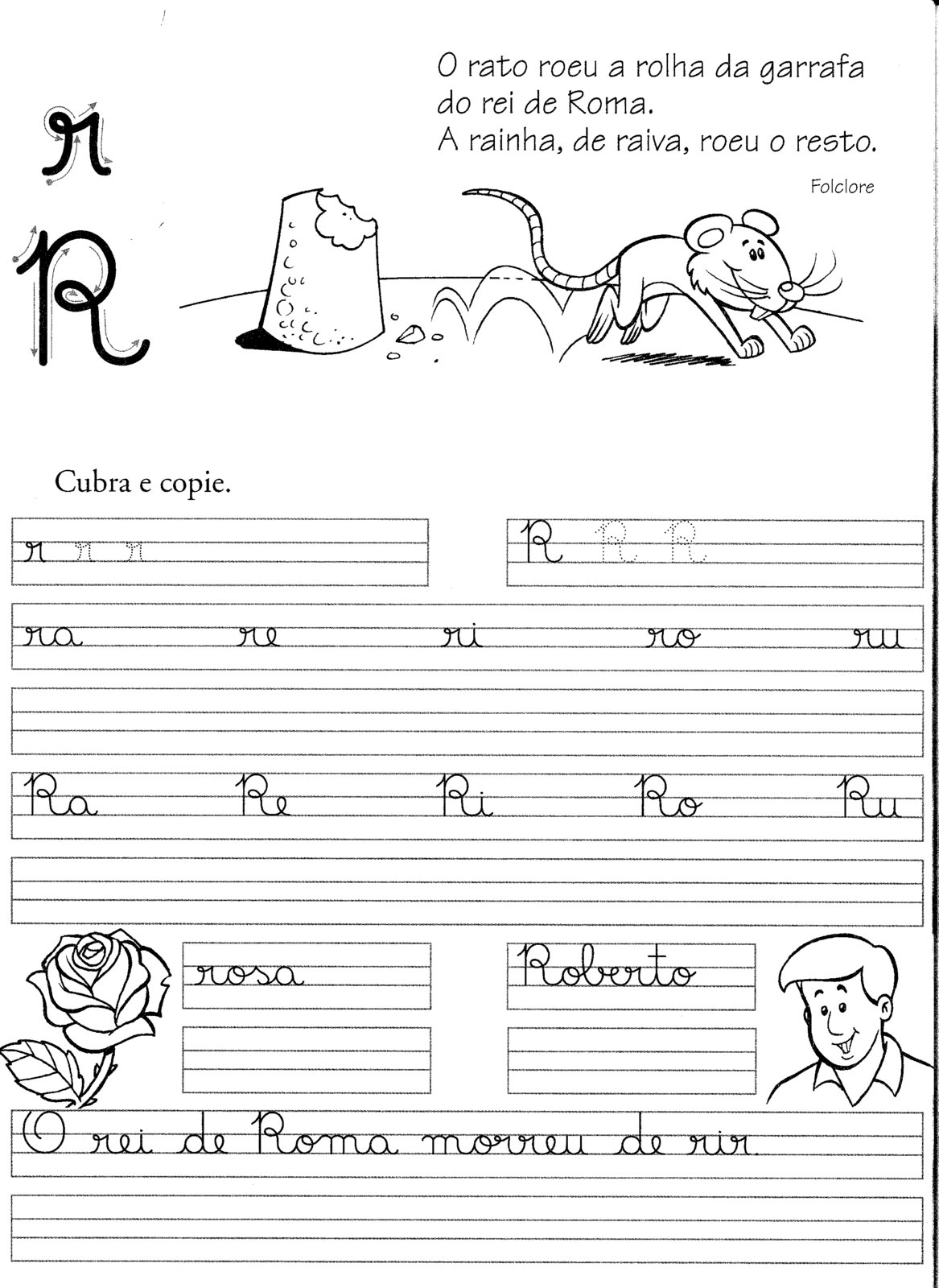 O ABC COLORIDO: treinando a caligrafia 4