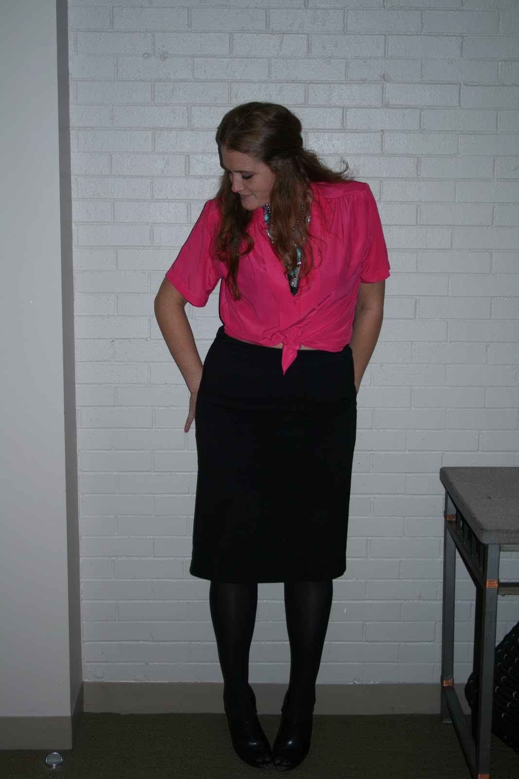 Red Lips & Bardot Hair: Mon, 10/18: Pretty in HOT Grand-Mama-Jama Pink