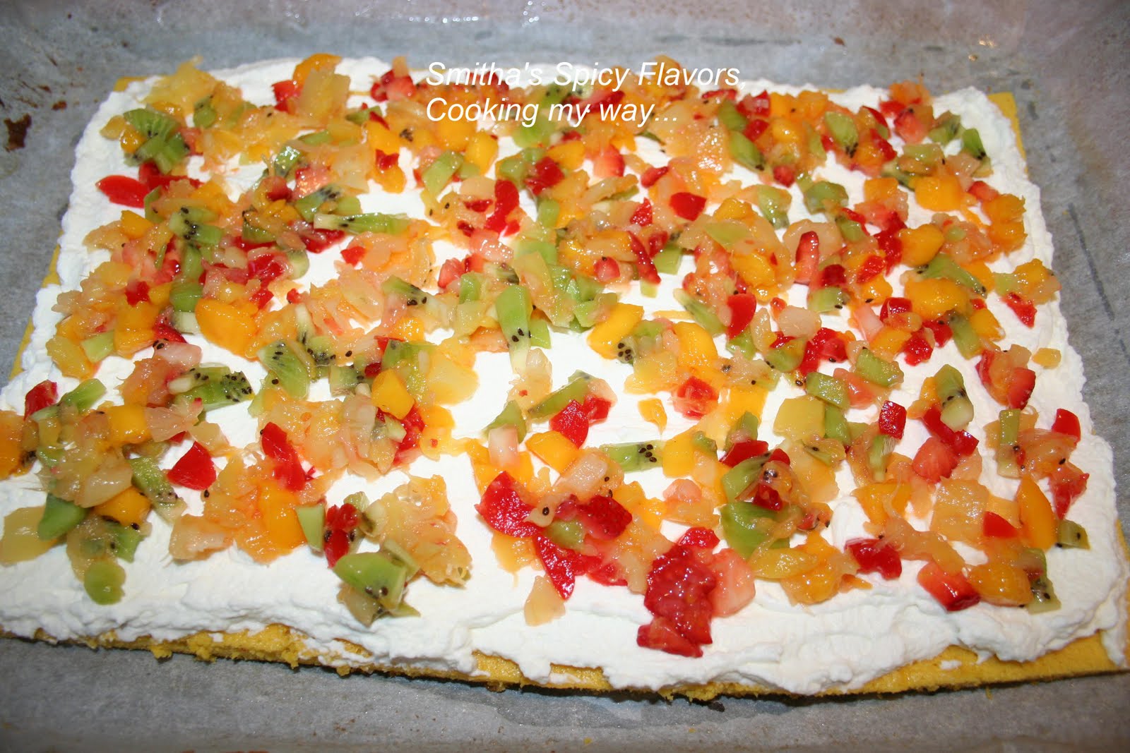 Mango cake fruit roll - 100th Post ~ Smitha's Spicy Flavors, Simple and ...