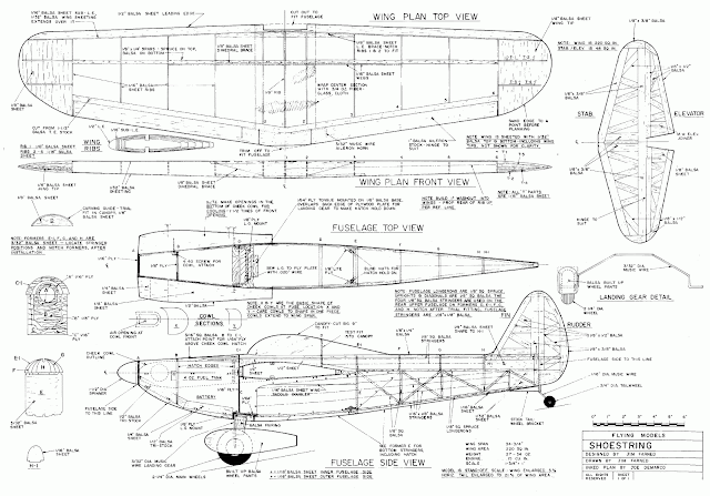 RO ELECTRONICA: PLAN AEROMODEL - SHOESTRING