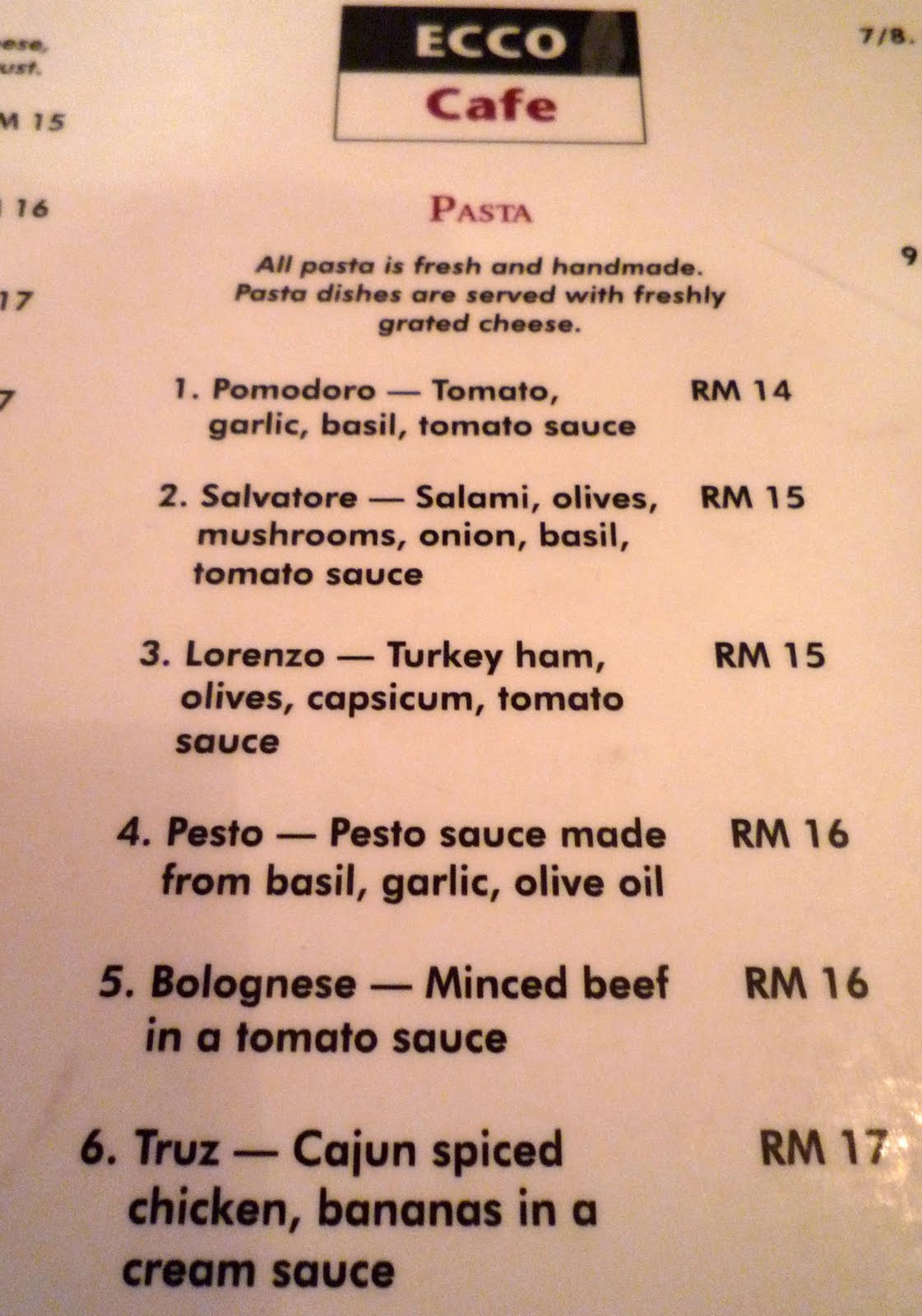 A Coffeeholic's Travel Tale: Homestyle Italian Fare at Ecco Cafe