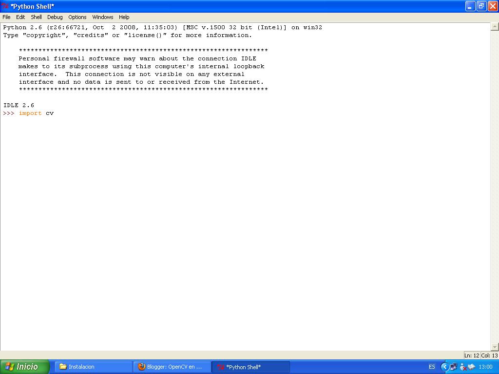 Raerpo: Instalando OpenCV 2.1 y Python 2.6 en windows