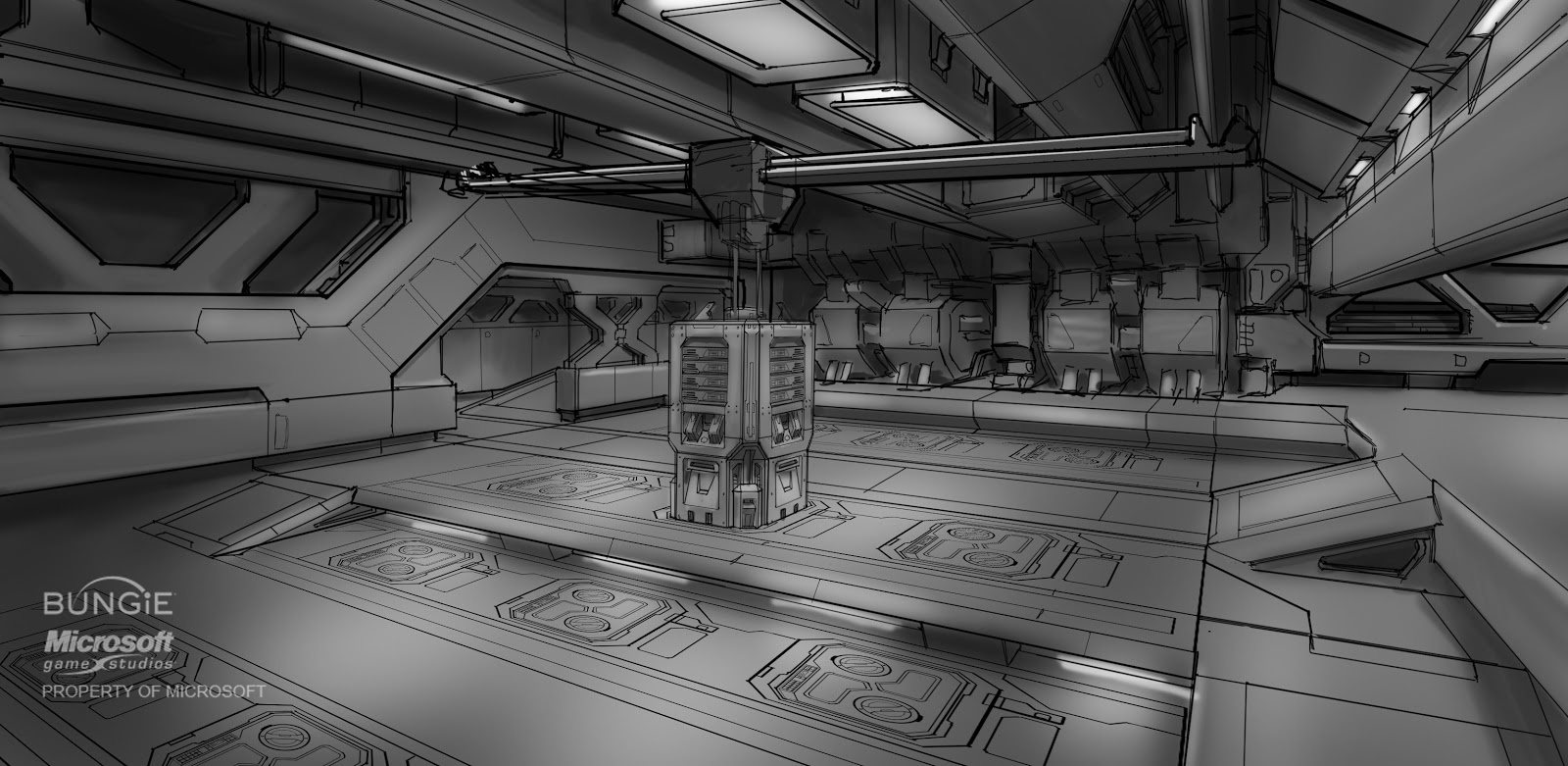 Space Ship Guru: UNSC communication outpost concept art and development ...