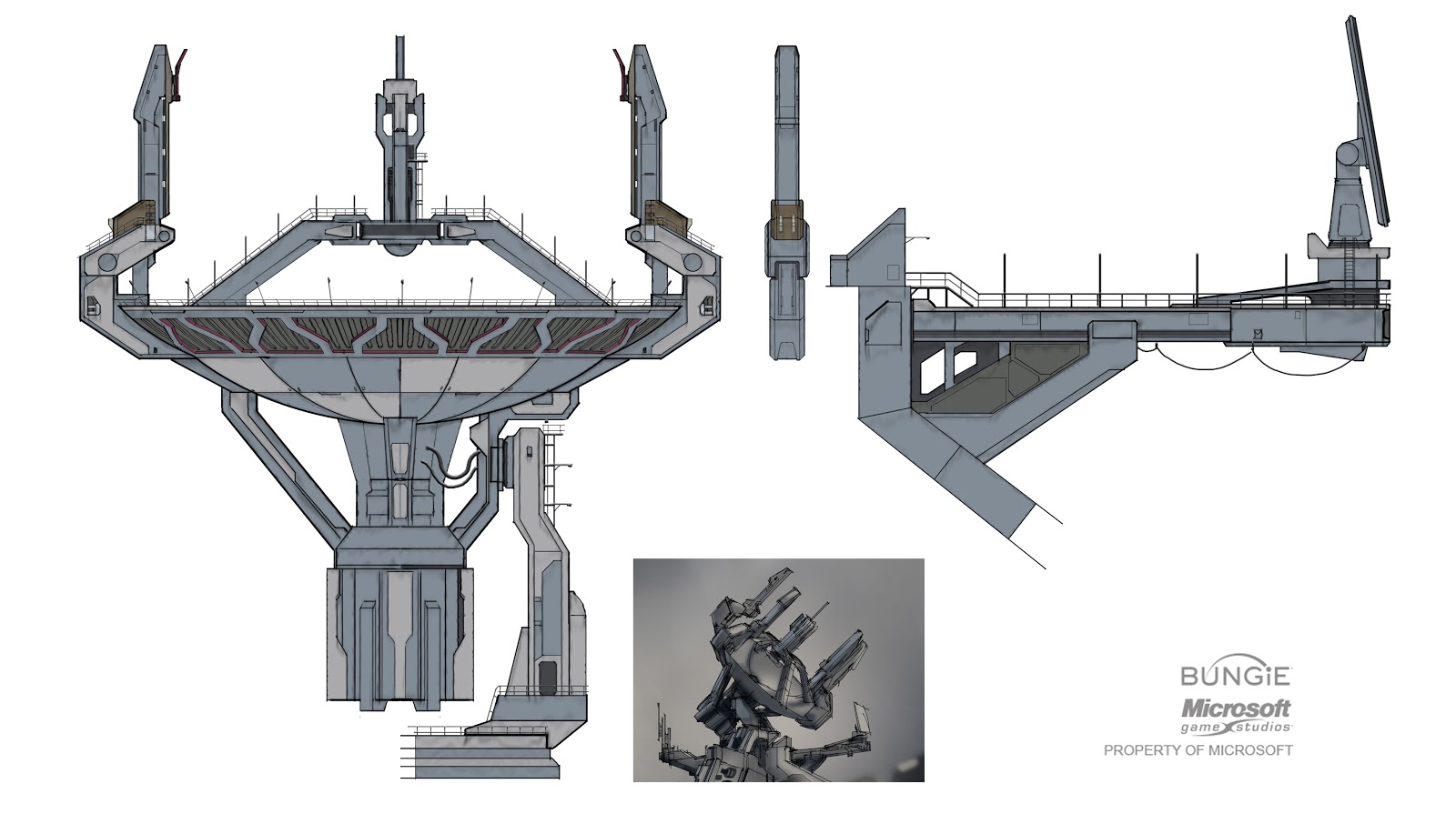 Space Ship Guru: UNSC communication outpost concept art and development ...