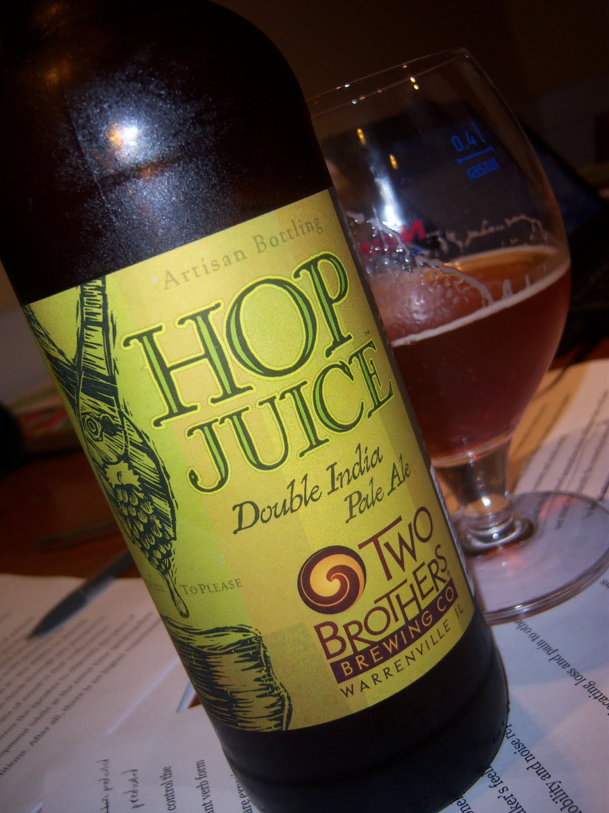 what we’re drinking: 369. Two Brothers Hop Juice DIPA