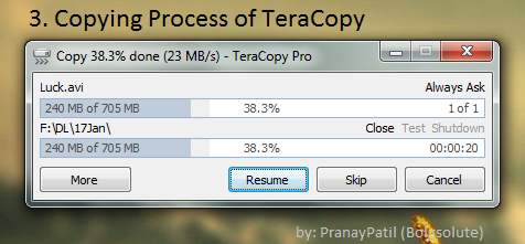 Tera copy: Fastest File copying Utility, now for Windows 7 :: Spnit ...