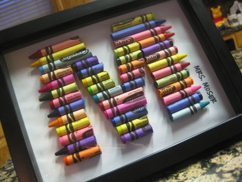 Bottles and Flags: Crayon Table Numbers (Tutorial)
