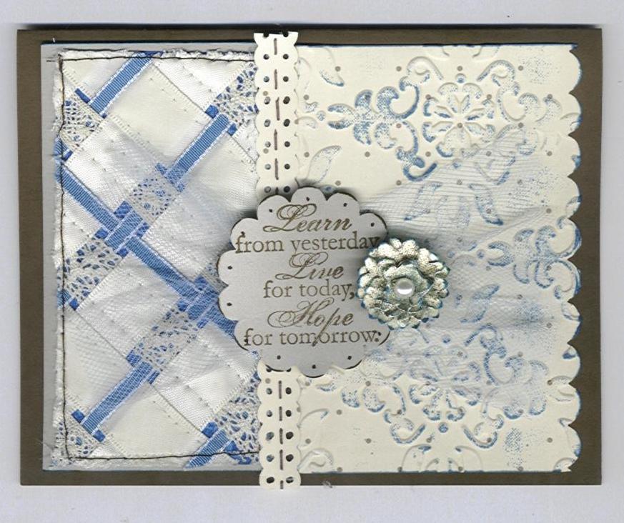 Dogg and Pony Show: Lace and ribbon weaving cards tutorial - guess what?!