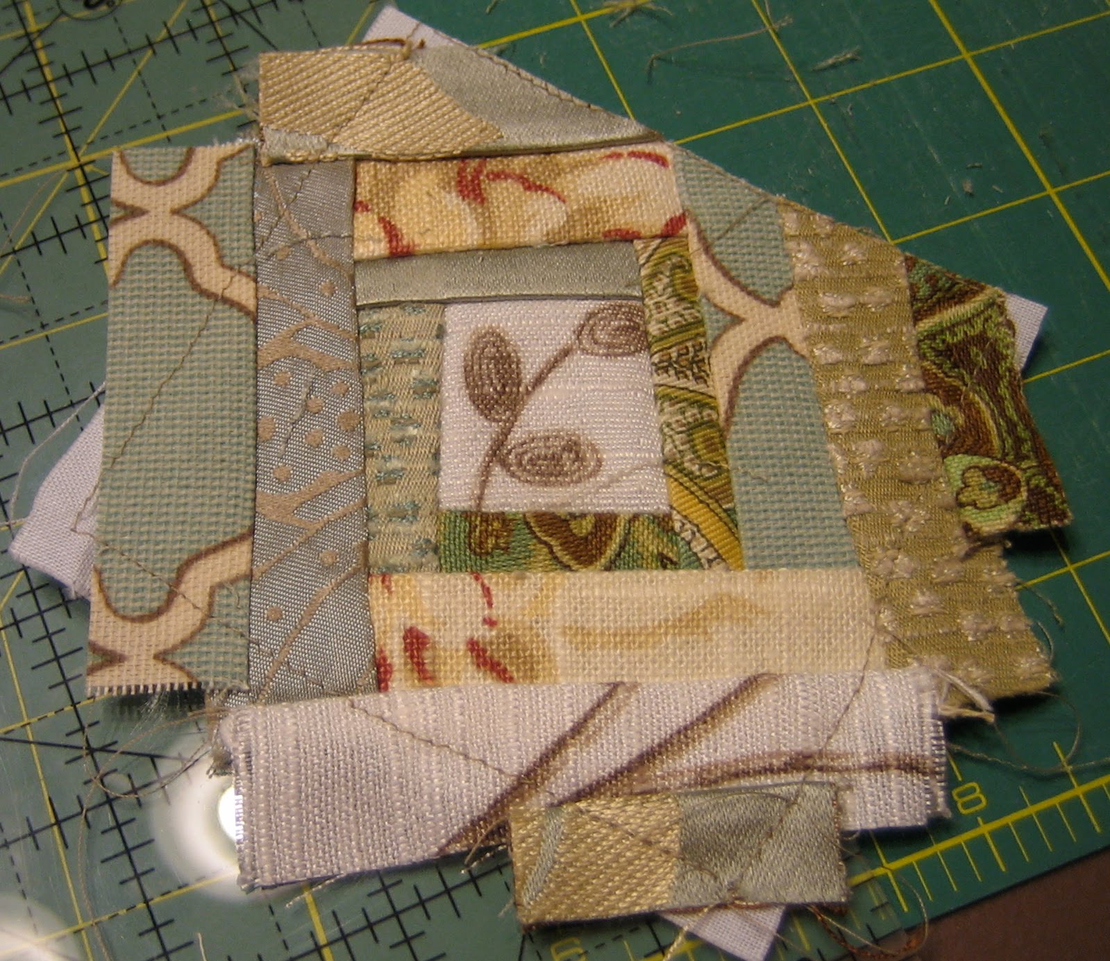 The Dixie Chicken Quilts: Crazy Quilted Wrist Pincushion Tutorial