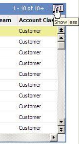 Show more and Show less buttons - The Siebel Hub