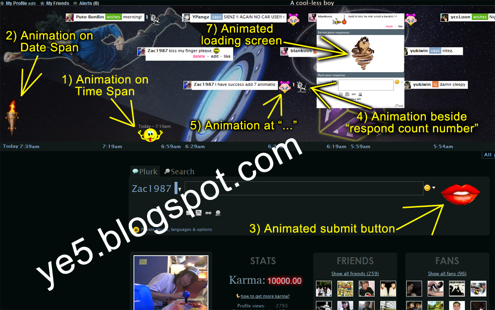 Add Animations Onto Plurk Layout