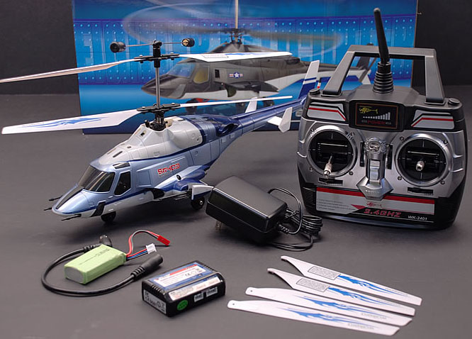 Walkera Blue Airwolf RC Helicopter