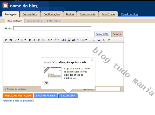 TUTORIAL: Criando um blog no Blogger/blogspot (Tutorial Detalhado ...
