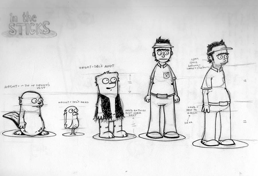 in the sticks: Model Sheet
