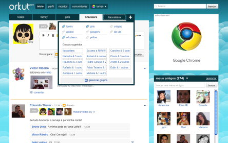 Understand the new Groups of Friends on Orkut