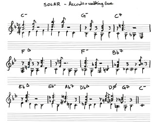 pedagojazz: Accompagnement guitare en accords et walking bass sur Solar