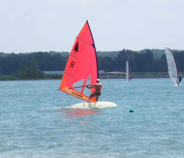 Original Windsurfer: ONE sail size. 40% is just a number right?