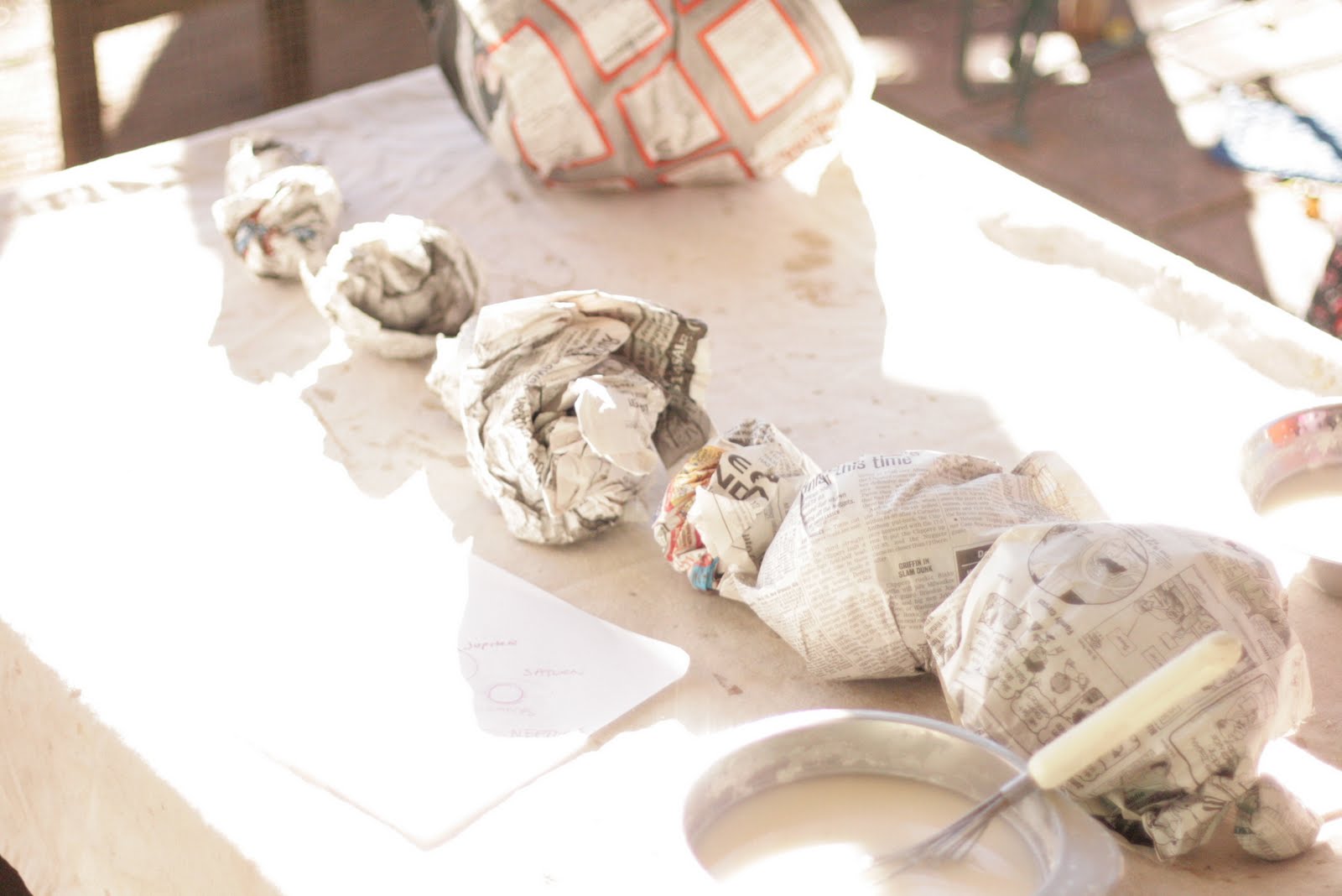 Our School House: Paper Mache' ~ Solar System