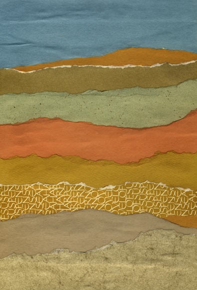 Mixed Media Artist: How to make a torn paper landscape collage