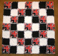 Ragamuffin Quilts: Georgia Bulldog Baby Rag Quilt