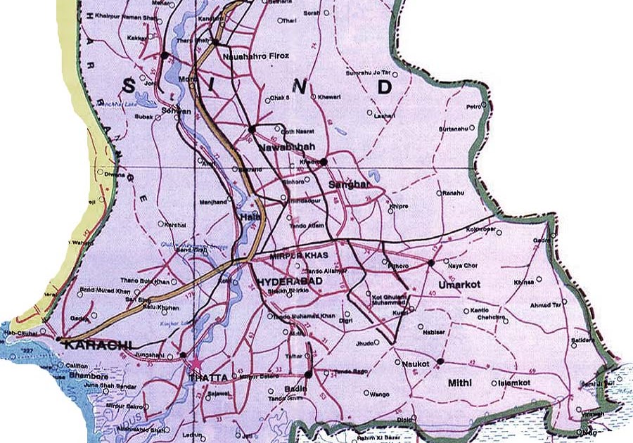 Maps: Map of Sindh Provision