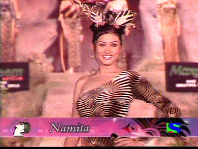 Que Sara Sara...: Namitha as a Femina Miss India Contestant