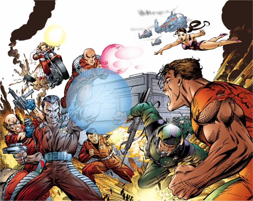 All Things VALIANT: Original Art - H.A.R.D. Corps #1 cover