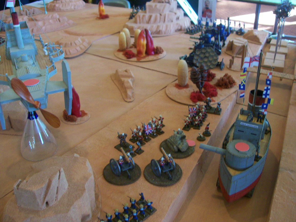 Little lead men of valour: Little Wars Gaslight demo game photos.