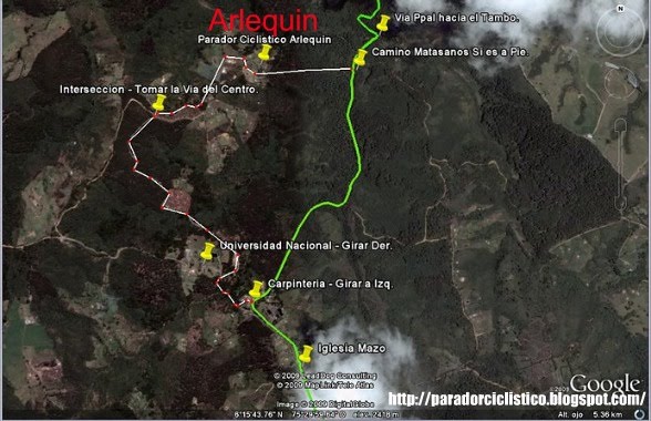 Parador Ciclístico Arlequin: Parque COMFAMA de la reserva Arví