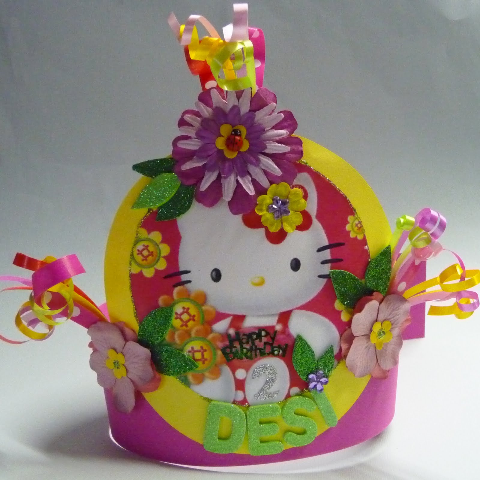 Syl's Verjaardagsmutsen - Syl's Birthday Hats: Hello Kitty Verjaardagsmuts