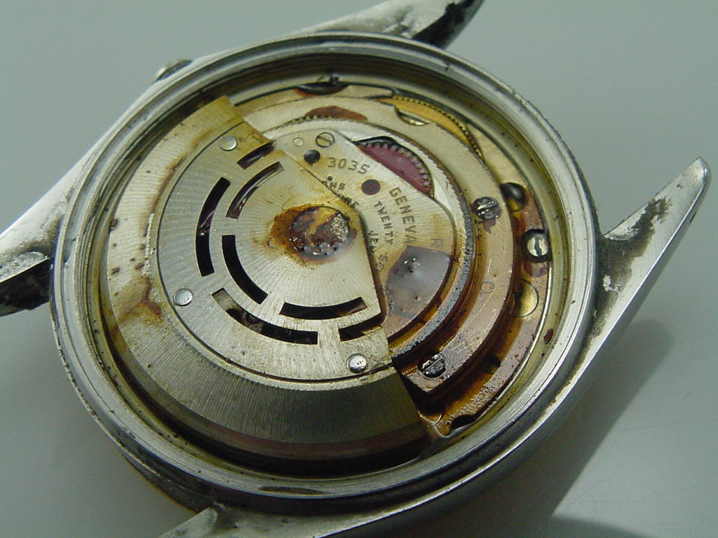 Timebuilder American Horologist: Water Damaged Rolex DateJust 3035 ...
