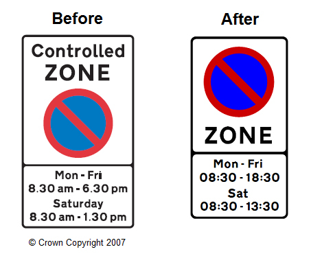Signage improvements: No stopping and no waiting | glob on someday