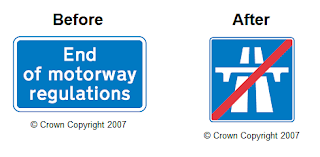 Signage improvements: Motorway and service signs | glob on someday