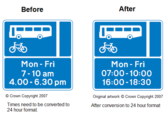 Signage improvements: Cycle, bus, tram, and car sharing lanes | glob on ...