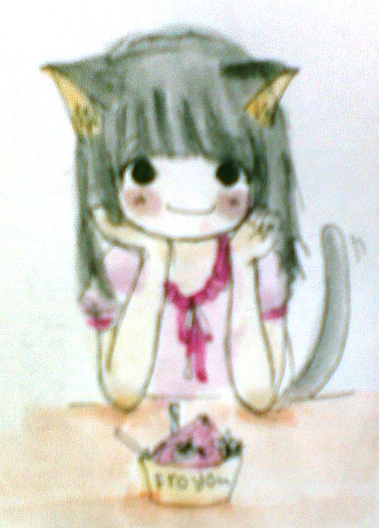 Ade Amelia's Drawing Board: Moe Cat Girl