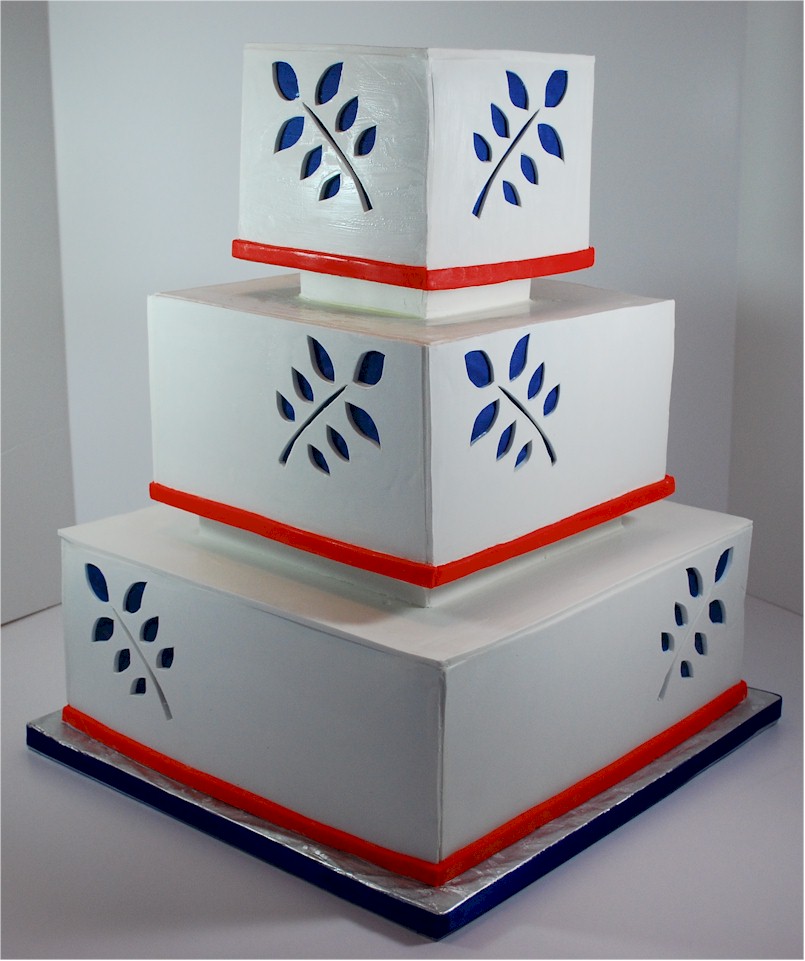 Cup a Dee Cakes Blog: Cutout Panel Wedding Cake