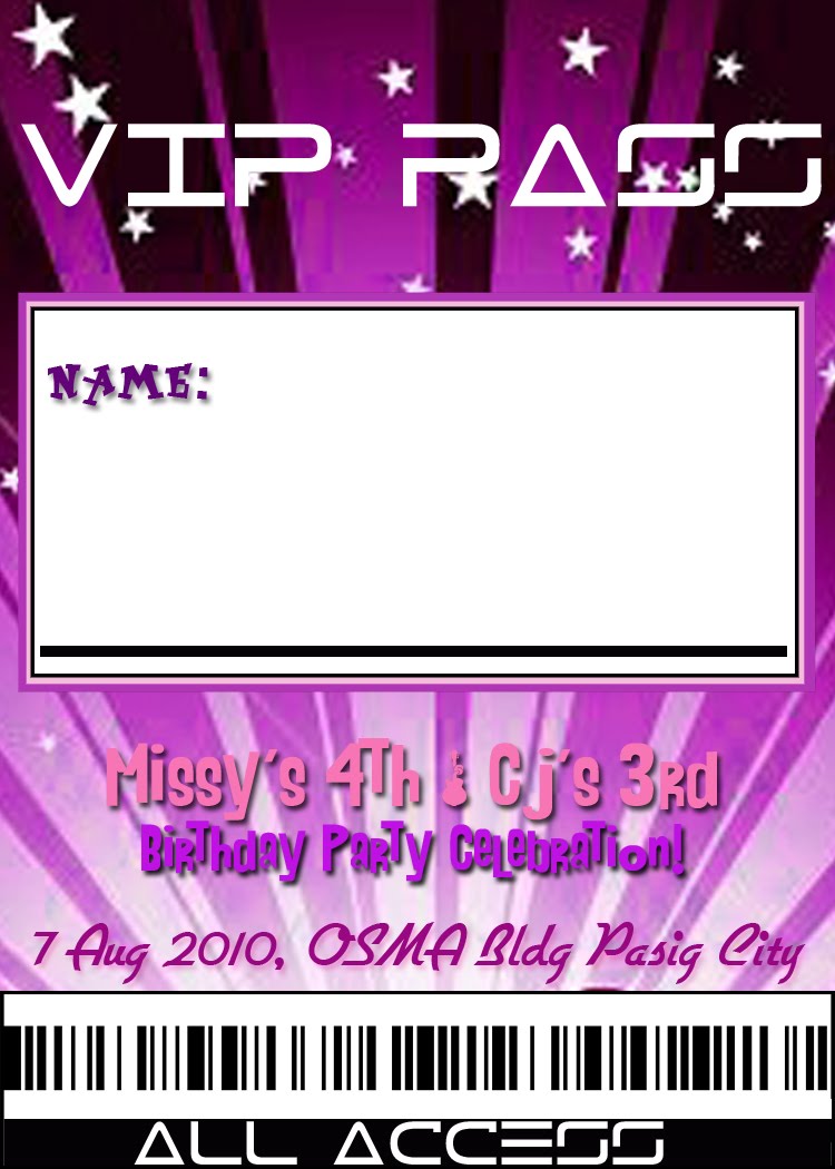 Ours and Our Kids: Part 2: Missy and CJ's Rockstar Princess themed ...