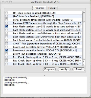 An IMPULSE: AVR fuse programmer for MAC