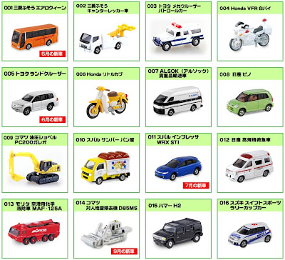 Toycarsmy Inventory: Tomica Regular Series Catalog
