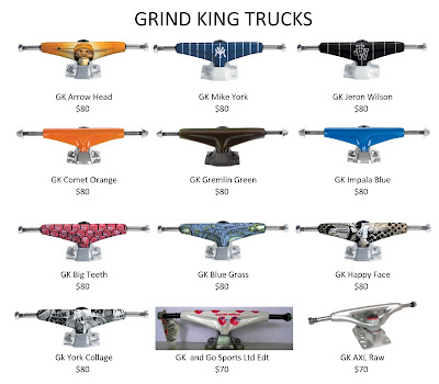 Go Sports Skate Shop: 87 different models of trucks