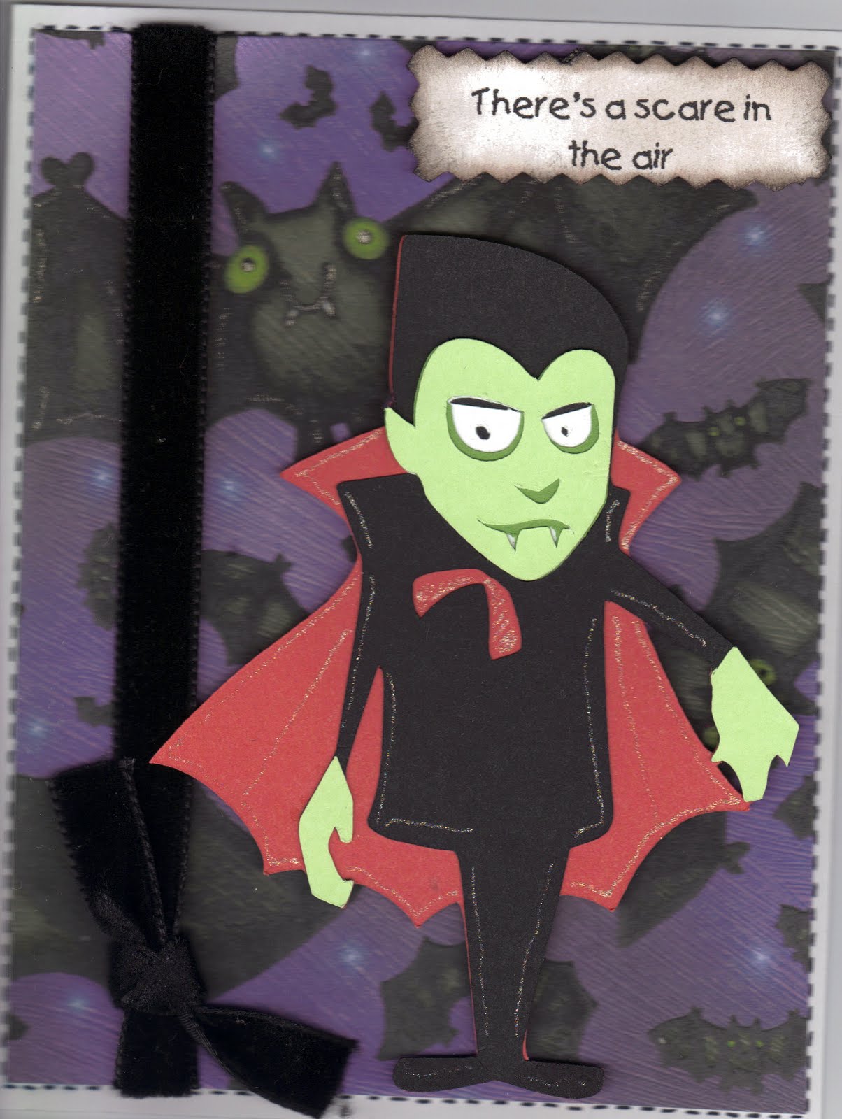 PAPER CRAFTS WITH THE PINK ARMADILLO: Dracula Halloween Card