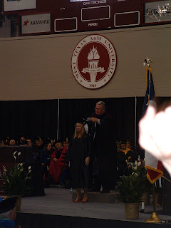 Grubb and Sandy: Rachel Engler receives her Masters Degree