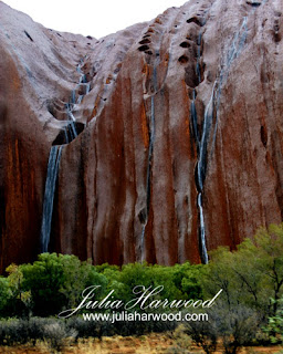 "Healing Arts": Rare Phenomenum, Uluru in the Rain
