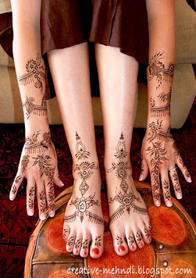Creative Mehndi Design - Arabic - Hand - Feet | Chudidaar