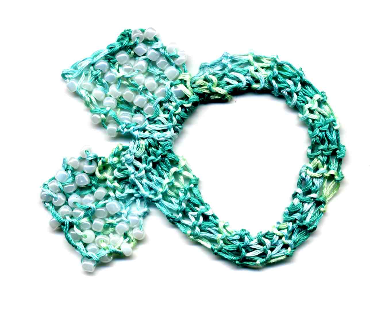 Make It With Me Knitted DMC Floss Bracelet With Beads From The make-it-with-me-knitted-dmc-floss-bracelet-with-beads-from-the