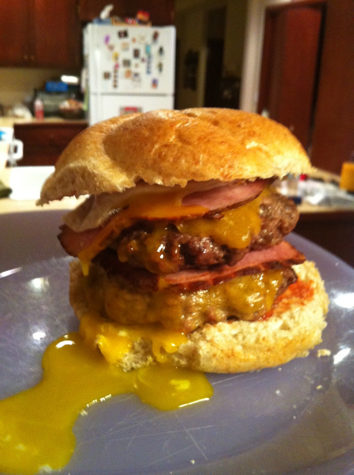 Burger Nite: The "Ham" Burger w/Egg